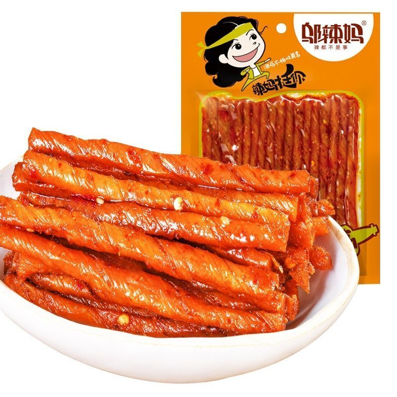 Get Wula Mama Drunken Bean Tendons 70g Spicy Strips Spicy Garlic Mashed Spicy Leisure Snacks ...