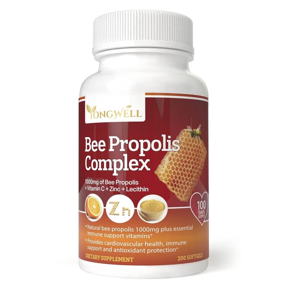Get Super Bee Propolis Complex With Vitamin C, Zinc, and Lecithin (200 ...