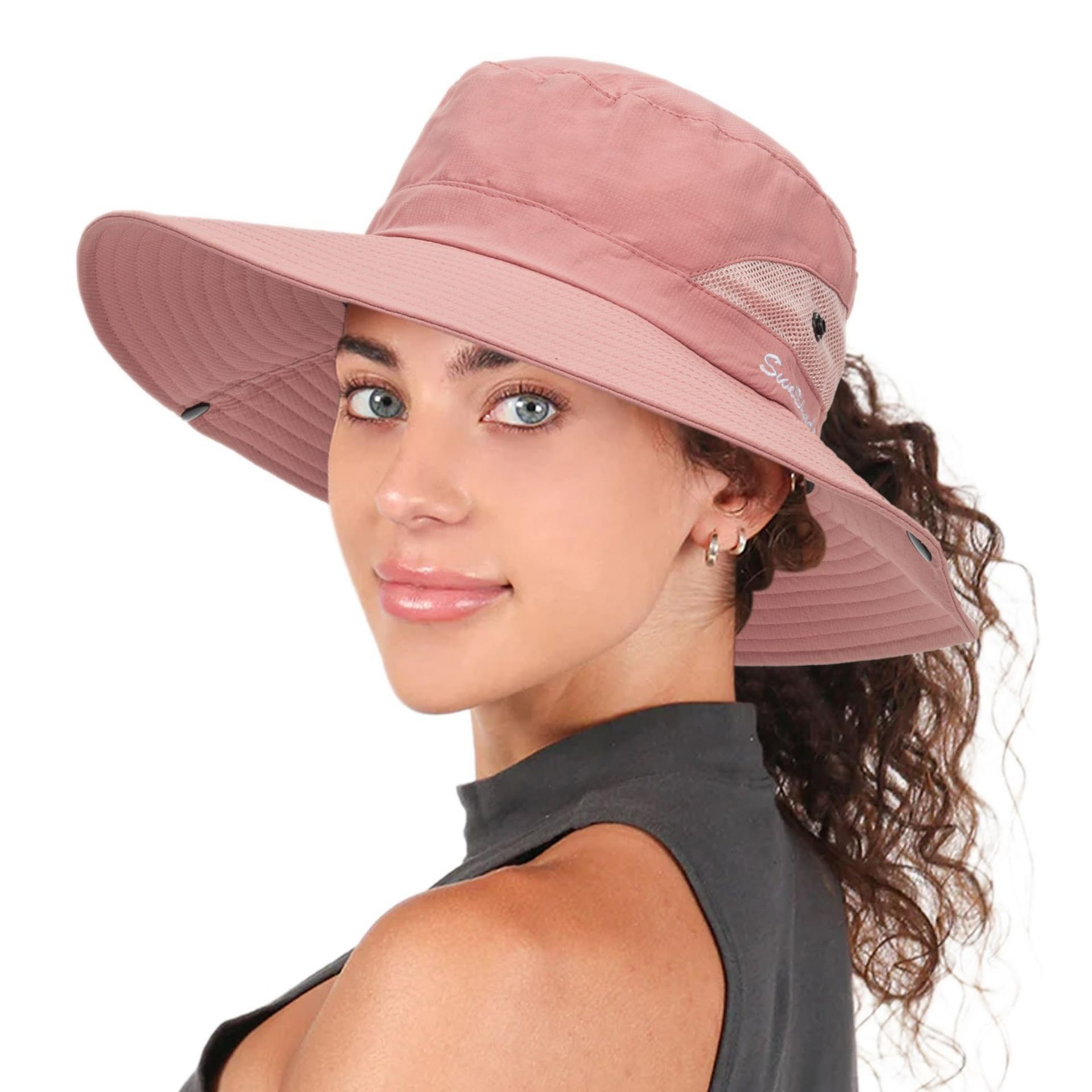 Pink Brim Hat Women
