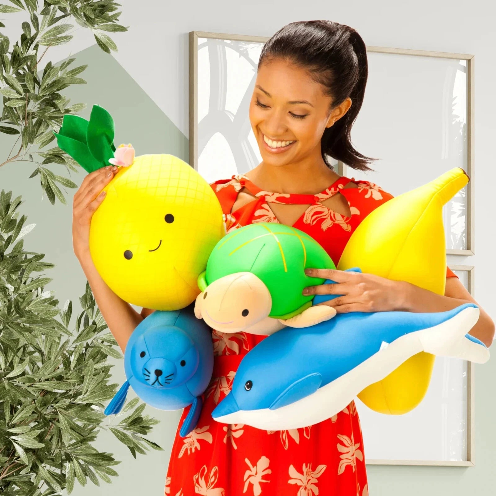 Get Daiwa Felicity Squish Pal Plush Body Pillow Turtle Delivered | Weee ...