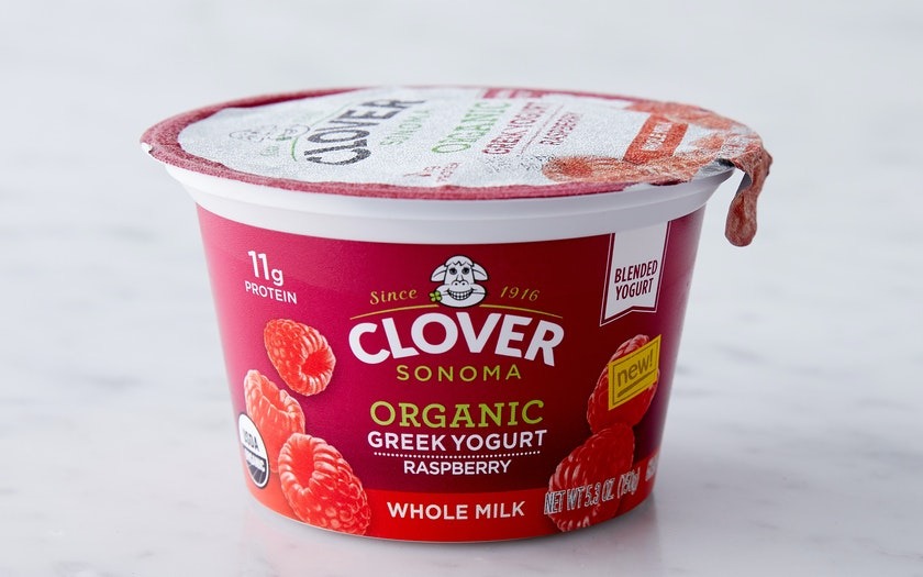 Get Clover Greek Yogurt, Organic (Raspberry) (5.3oz) Delivered | Weee ...