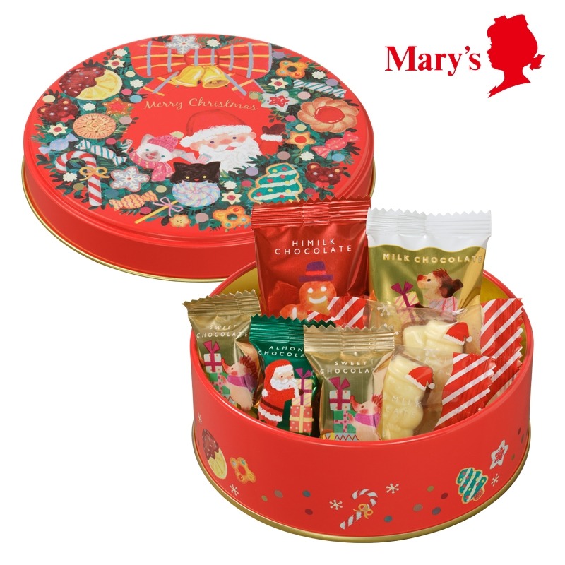 Get MARY'S CHOCOLATE Xmas Limited Viel Freude Chocolate Cookies Set 38g 1 can Delivered | Weee ...