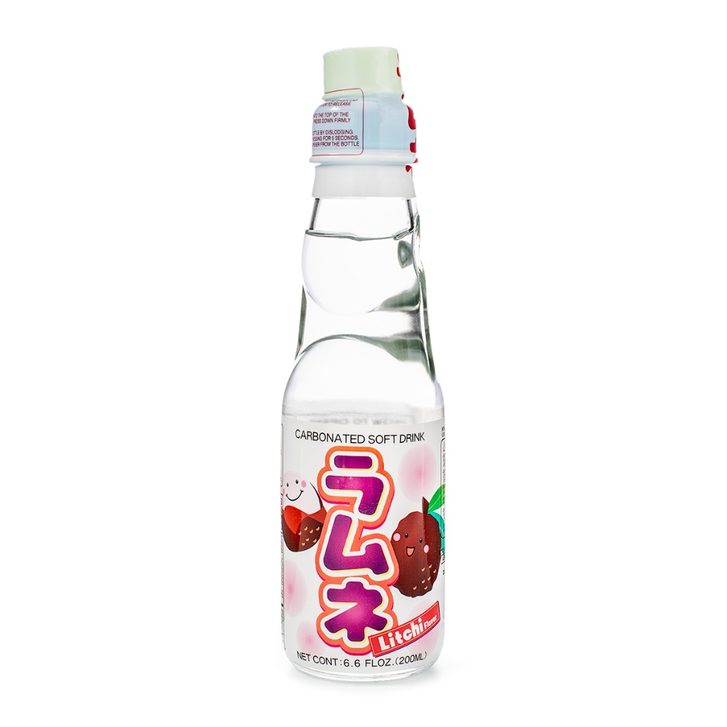 Hata Ramune Carbonated Soft Drink, Lychee Flavor - Weee!