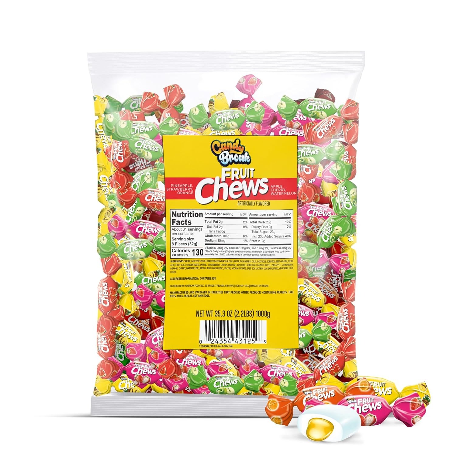 Get FruitChews 2.2 lb Bag Assorted Center Filled Candy 2.2 lb Delivered ...