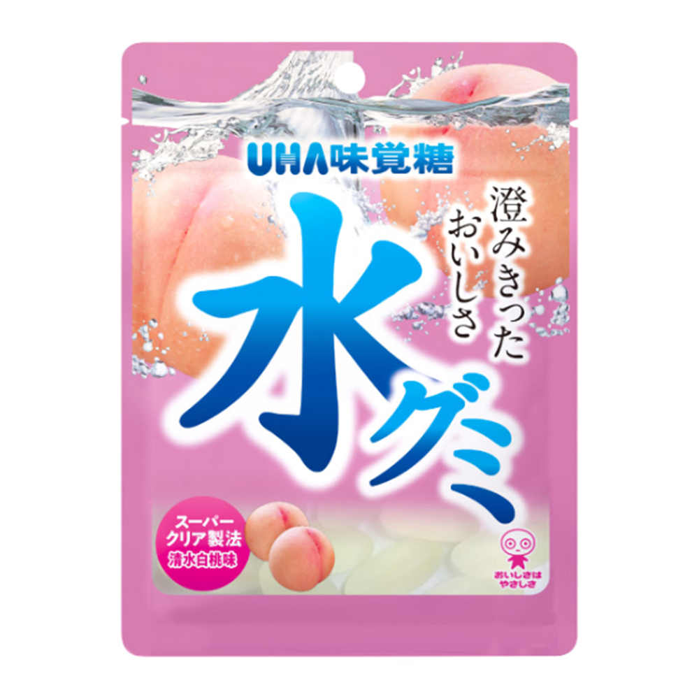 Get UHA Mikakuto Mizu Gummy, Shimizu White Peach Flavor 40g Delivered | Weee! Asian Market