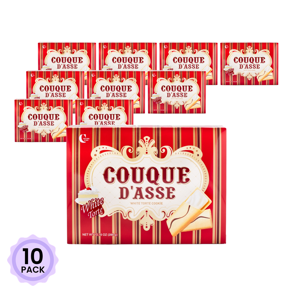 Get Crown Couque D'Asse White Torte Cookies Korean Snack 288 g*10 pack ...