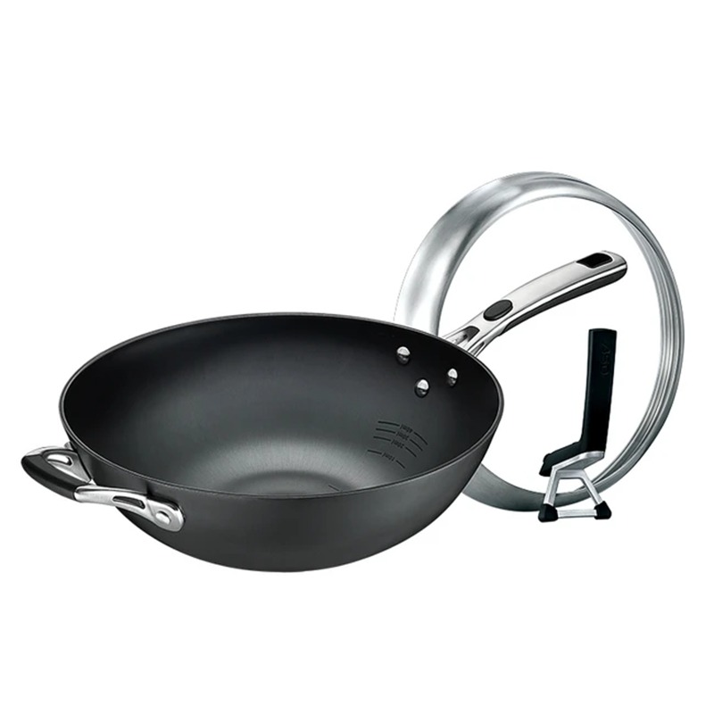 Get ASD Cast Iron Wok, Stainless Steel,Non-Coated 32cm Delivered | Weee! Asian Market