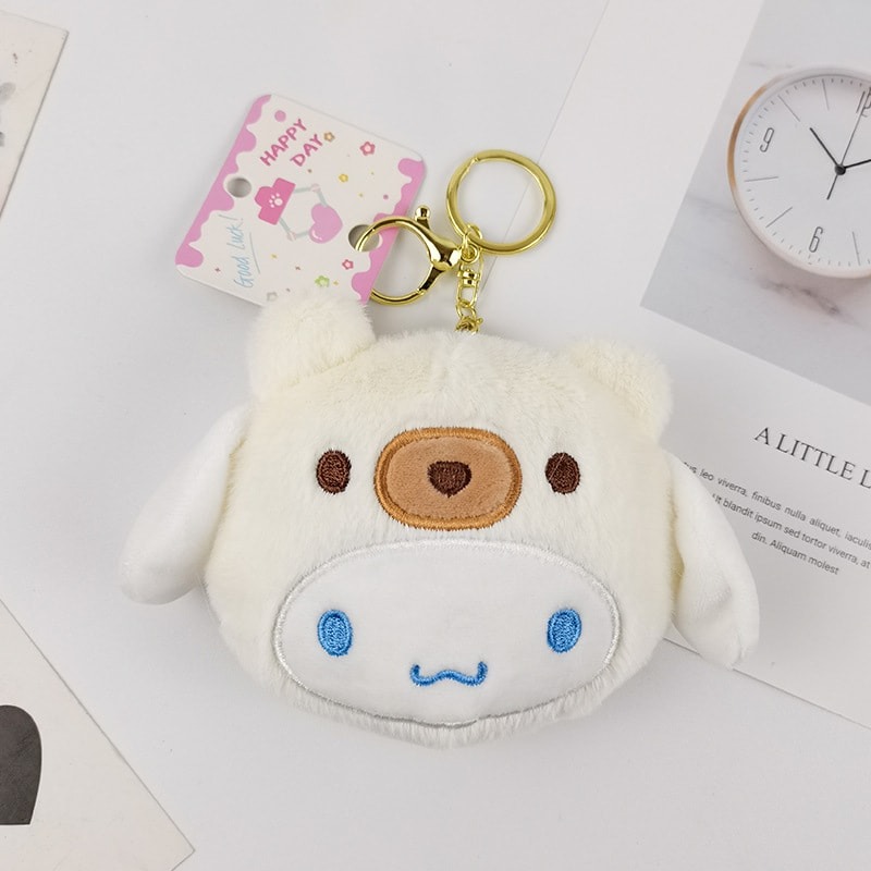 Get Sanrio Cute Teddy Bear Plush Coin Purse Student Wallet Organizer ...