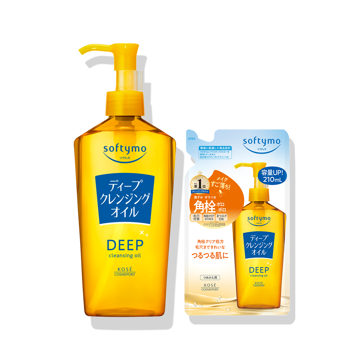 Get Softymo Deep Cleansing Oil Bottle 240ml&Refill 210ml Delivered ...