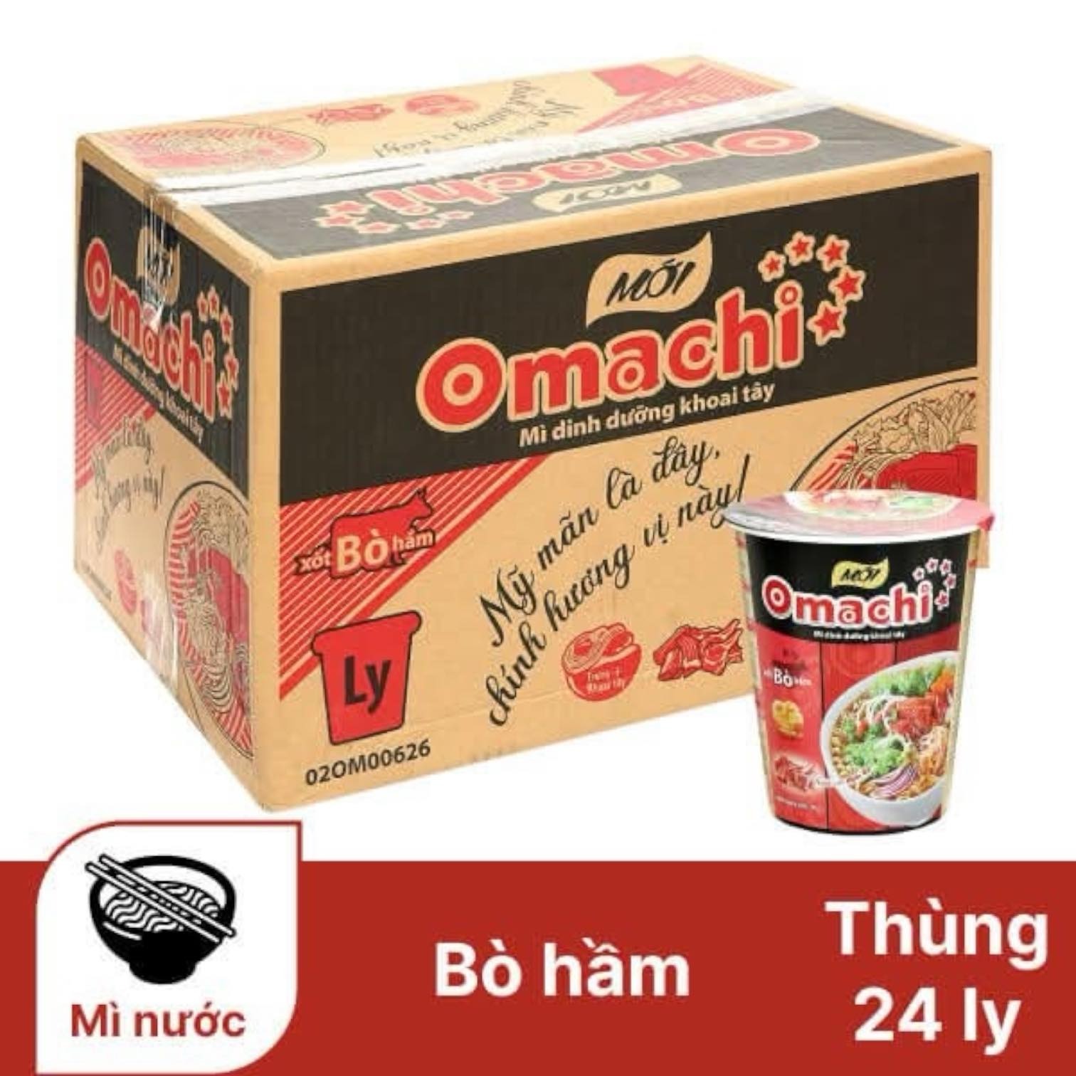 Get Beef Stew Sauce Omachi Potato Noodles 113gr x 24 Delivered | Weee ...