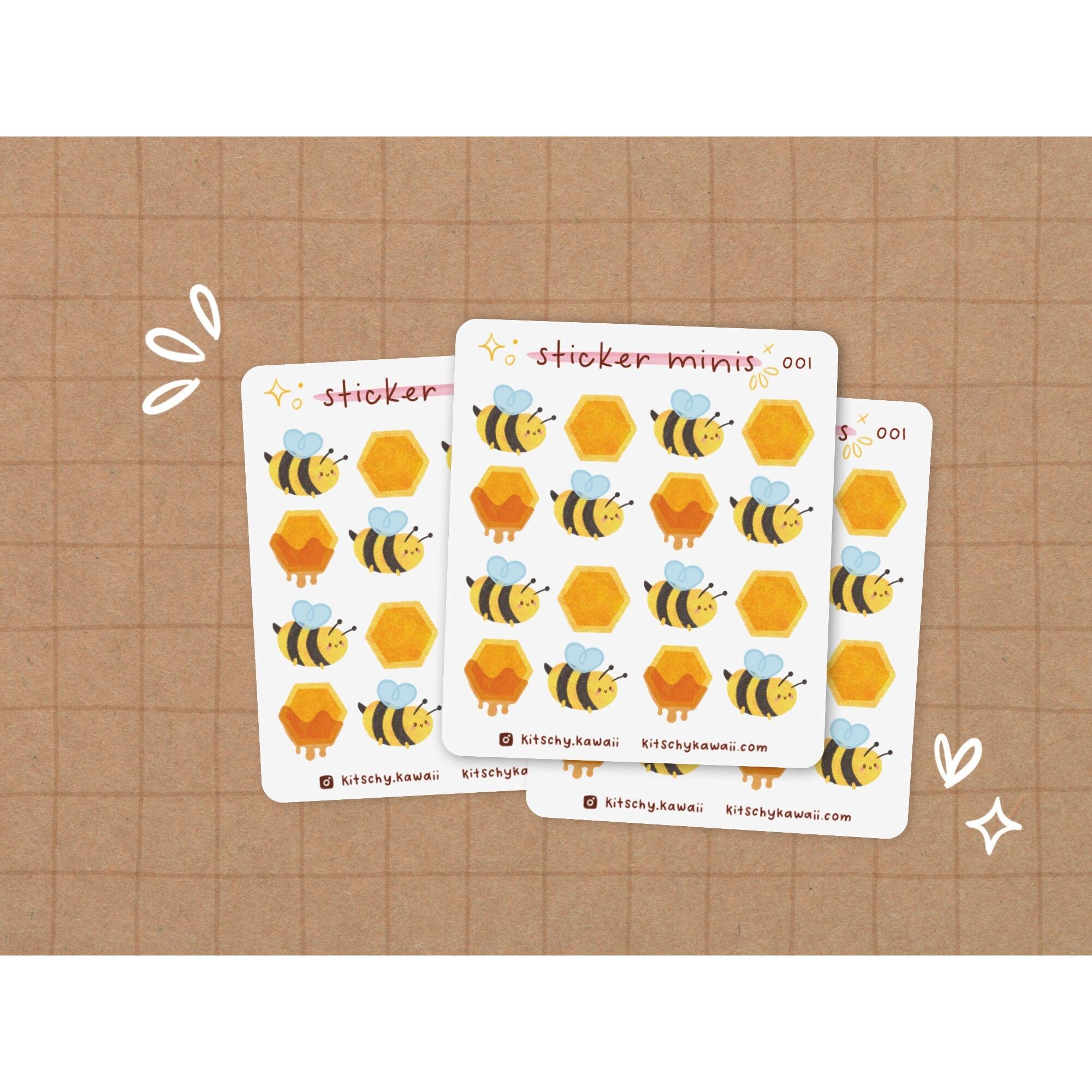 Get Bee + Honey Mini Sticker Sheet Delivered | Weee! Asian Market