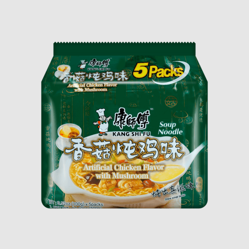 Get Mushroom & Chicken Instant Noodle Soup 5 Packs500g Delivered | Weee ...