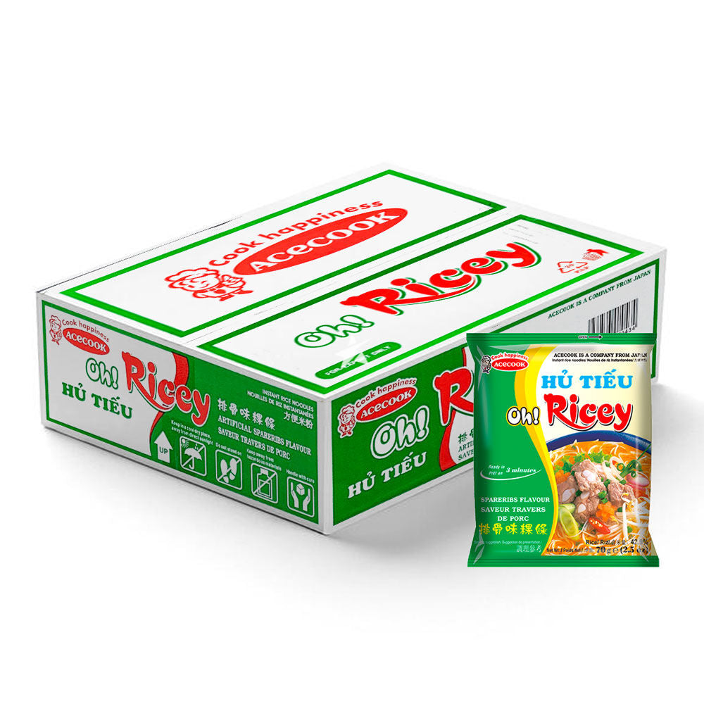 Get Oh! Ricey Pork Spareribs 70g 24 packs Delivered | Weee! Asian Market