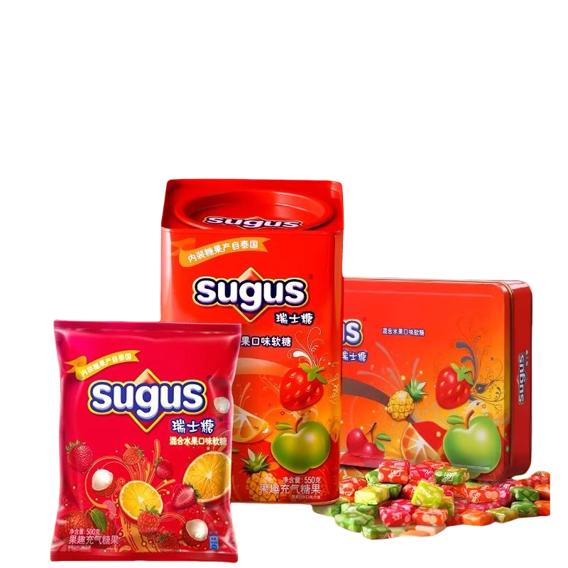 Get Swiss sugus mixed fruit flavor gift box candy casual snacks ...