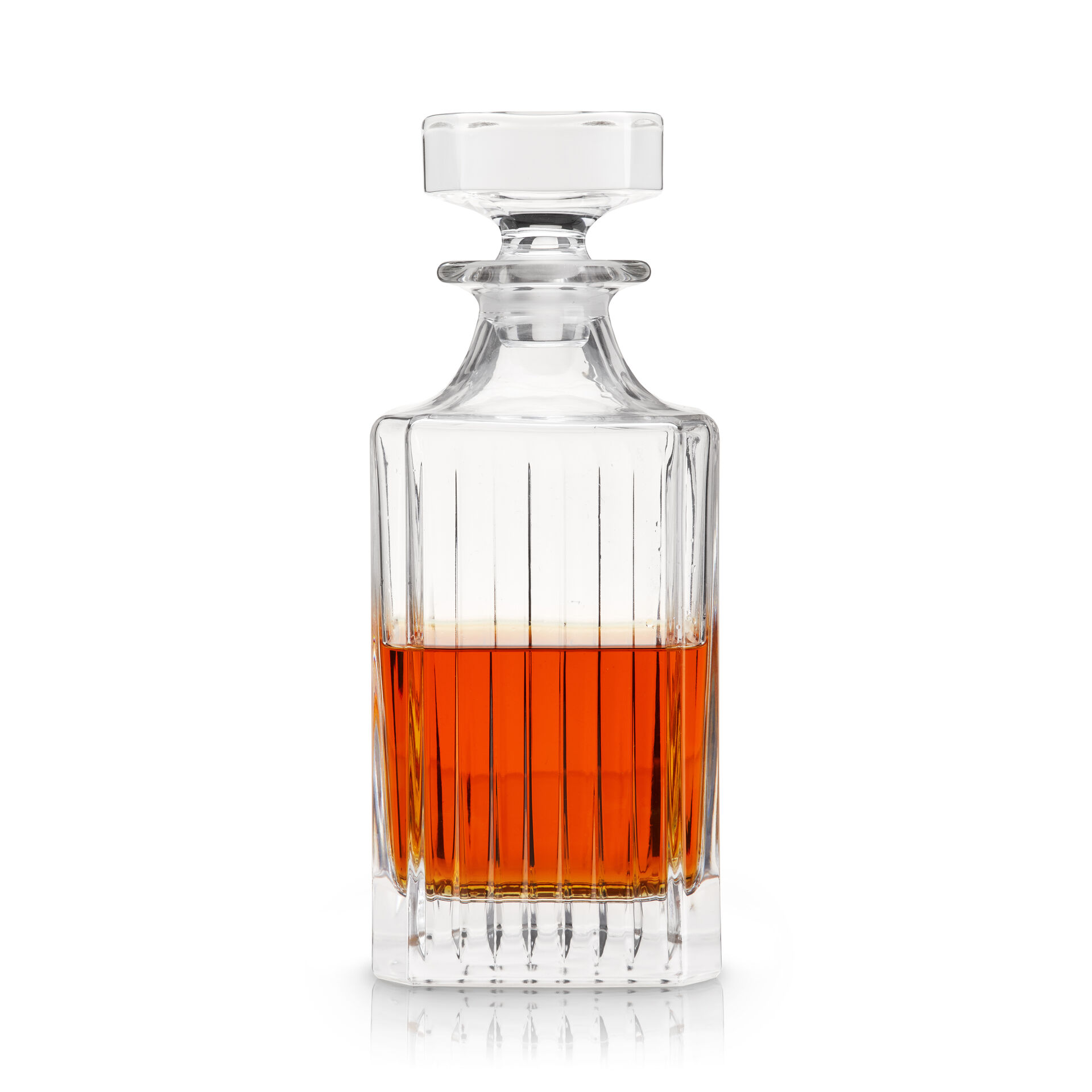 Get Viski Reserve European Crystal Liquor Decanter - Cut Crystal Carafe ...