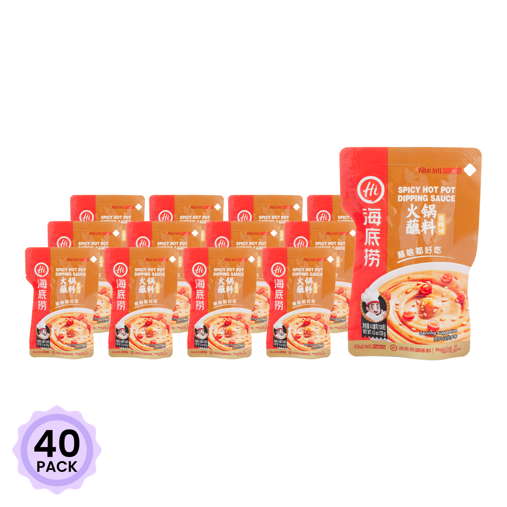 Get Haidilao Hotpot Dips, Spicy 120 g*40 pack Delivered | Weee! Asian ...