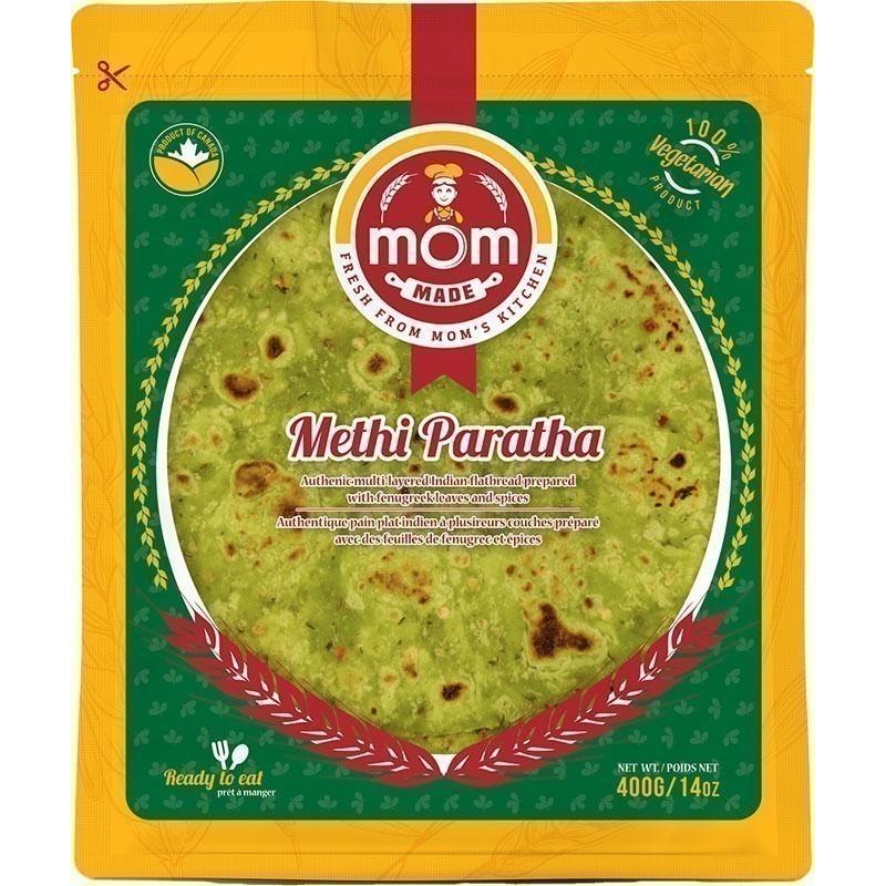 Get Mom Made Methi Paratha - 4 pcs, 14 oz pack Delivered | Weee! Asian ...
