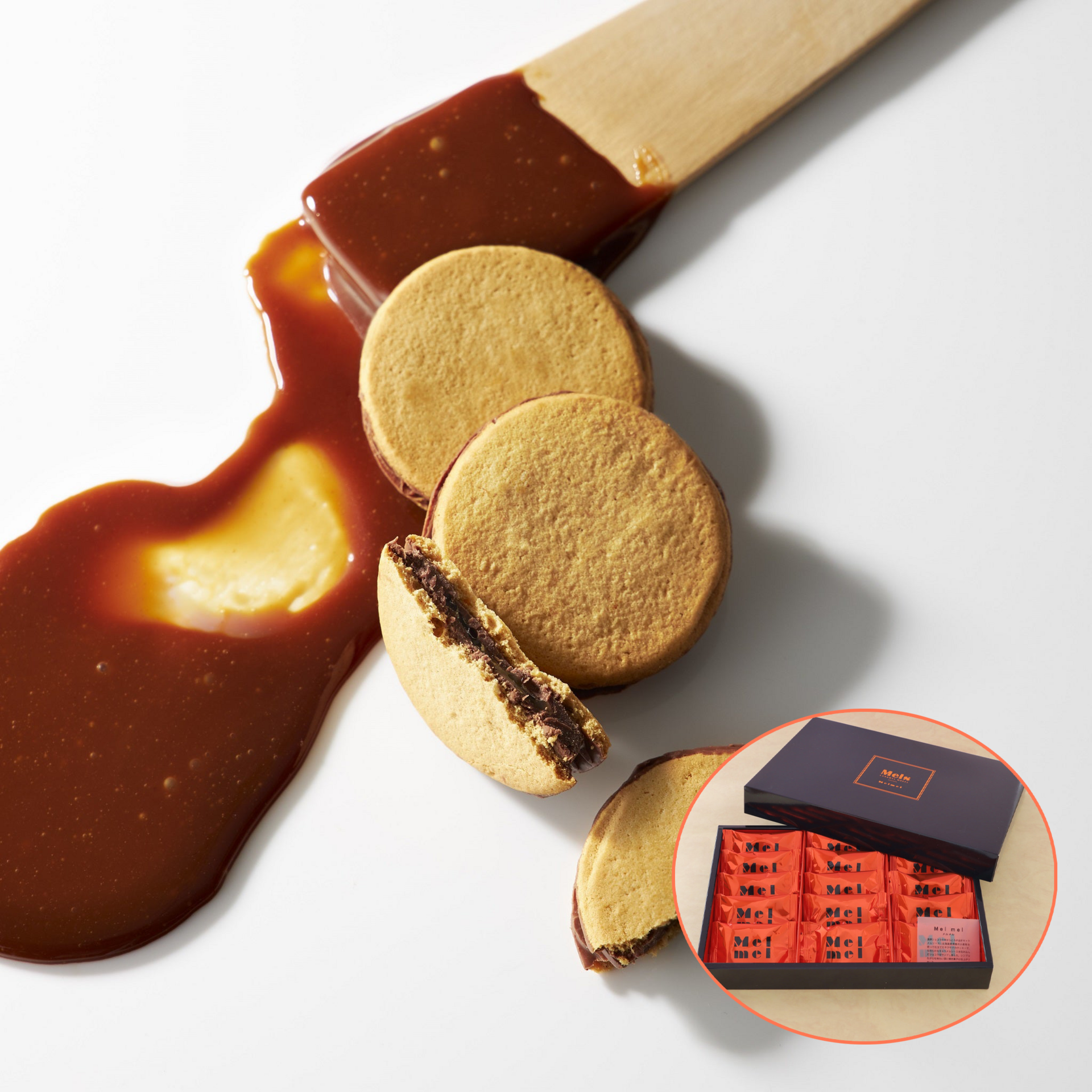 Get Mels CARAMELWORKS mel mel Caramel Sandwich Cookies 10 pieces ...