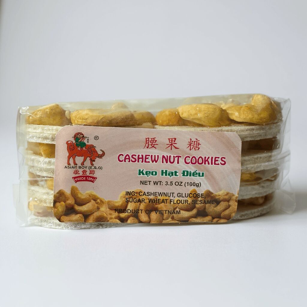 Get Asian Boy Cashew Nut Cookies - Keo hat dieu 100 g Delivered | Weee ...