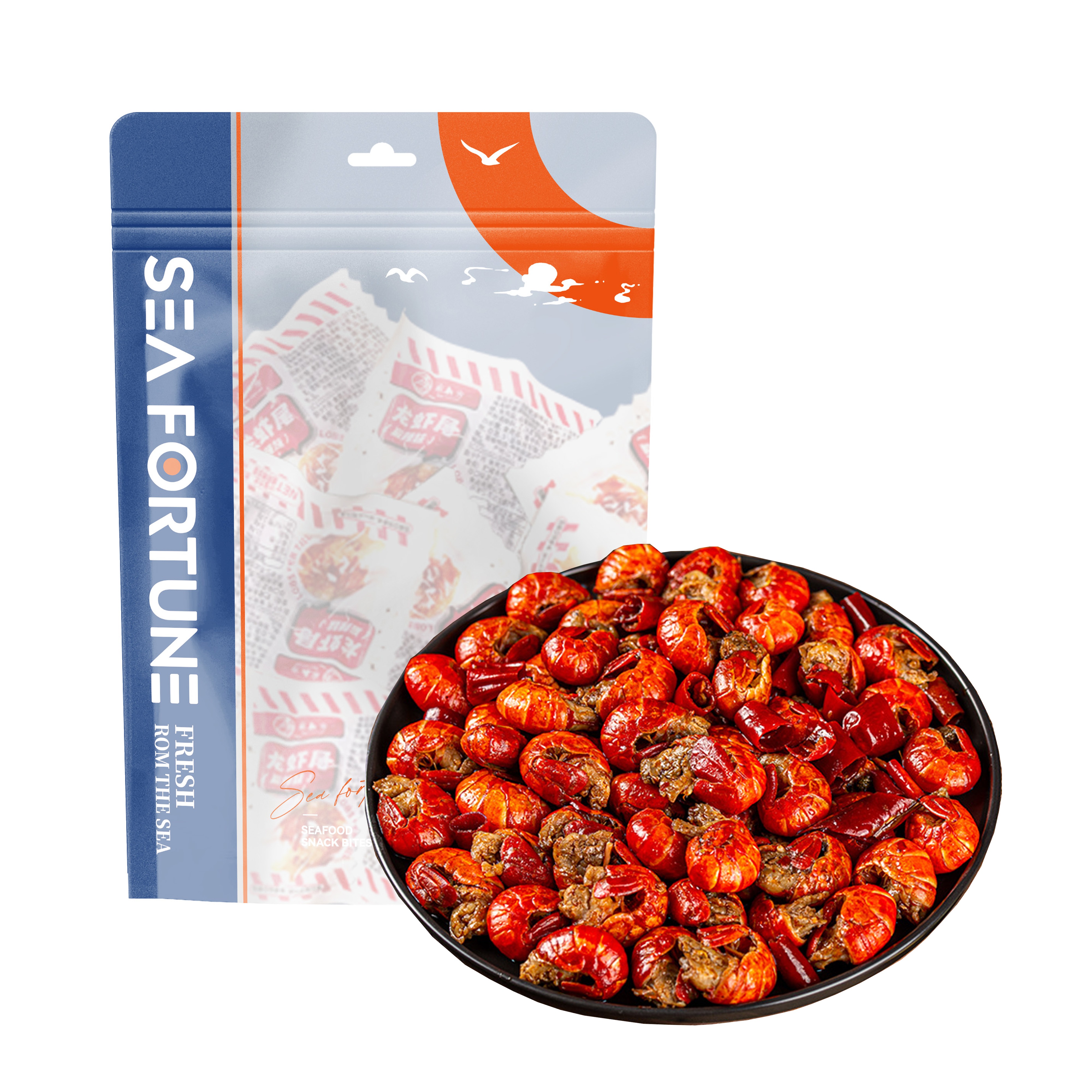 Get Sea Fortune Spicy lobster tail snack instant seafood snack USA ...