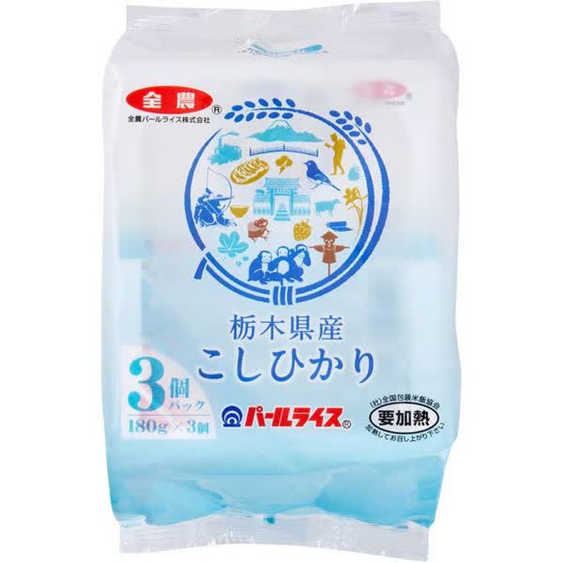 Get Tochigi Koshihikari Rice by Pearl Rice 180g x 3 Delivered | Weee! Asian Market