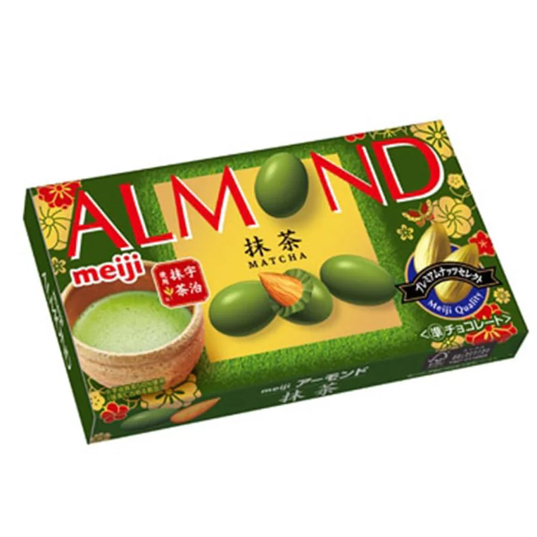 Get Japanese Matcha Almond Chocolate UJI MEIJI 67g Delivered | Weee ...