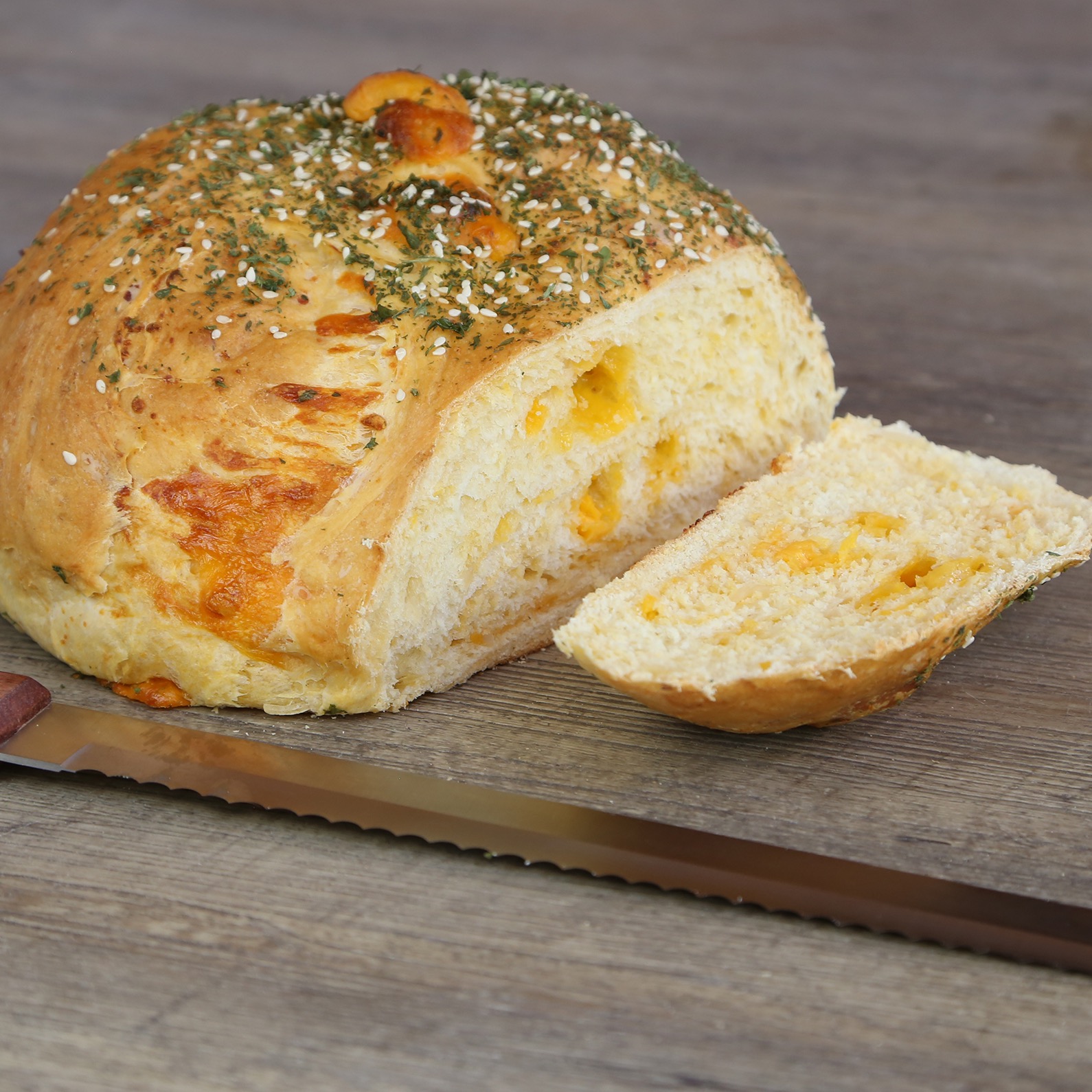 Get Cheddar Garlic Bread Half Delivered | Weee! Asian Market
