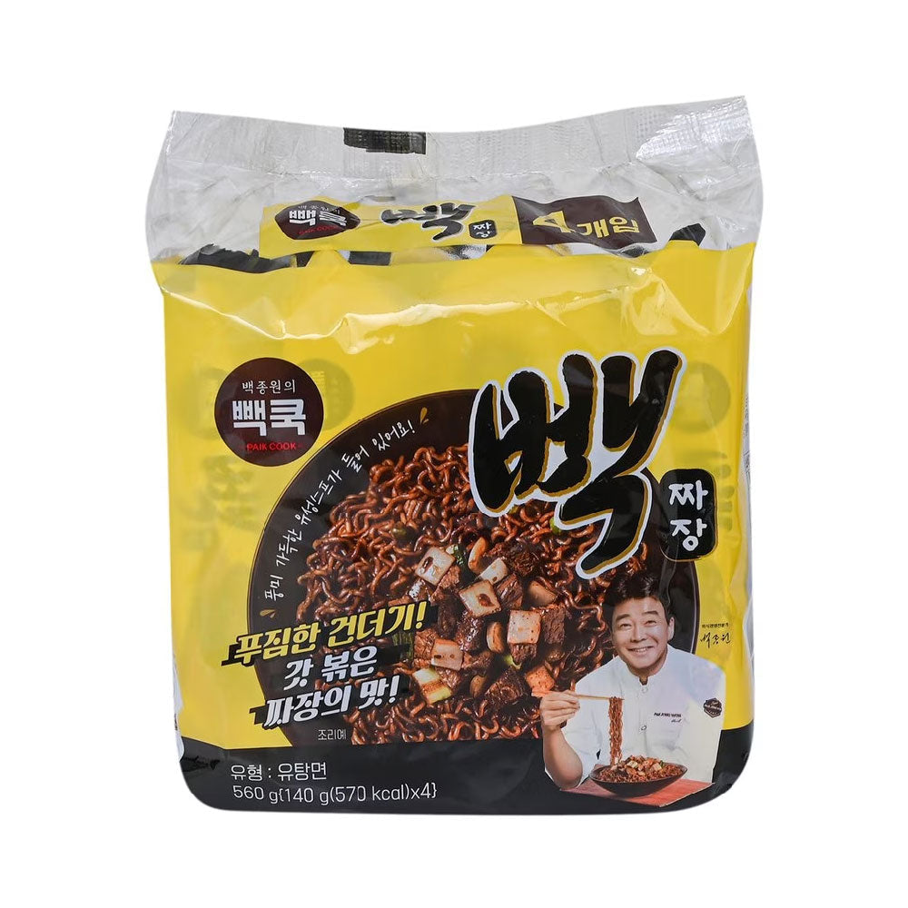 Get Paik Cook Paik Jjajang Ramen 140g x 4p Delivered | Weee! Asian Market