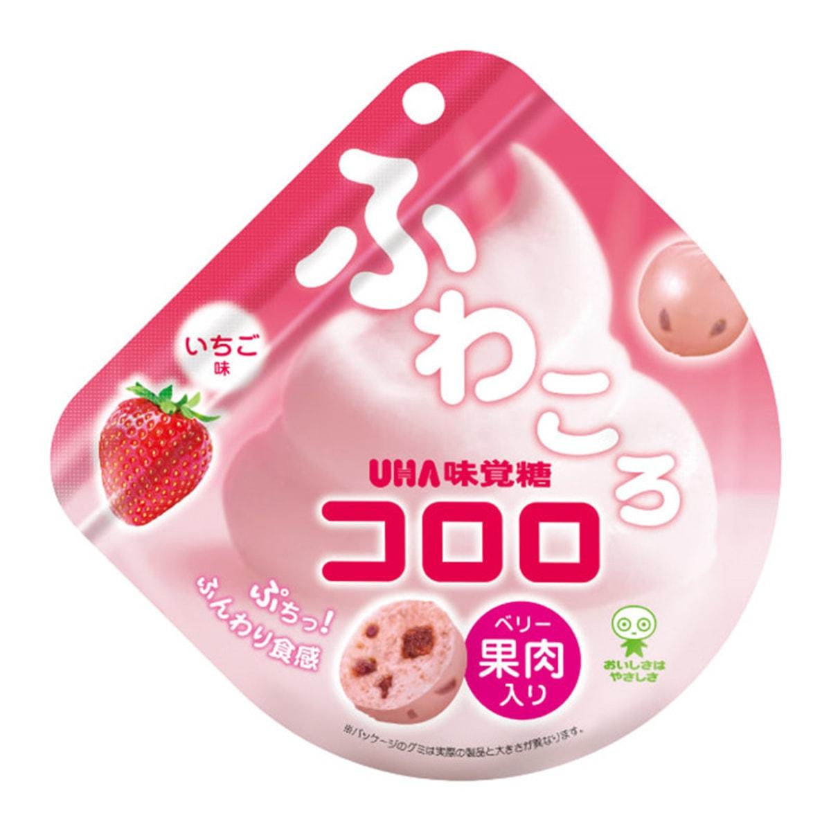 Get UHA Kororo Furakoro Fluffy Strawberry Flavor Gummy 30g 1 pack Delivered | Weee! Asian Market