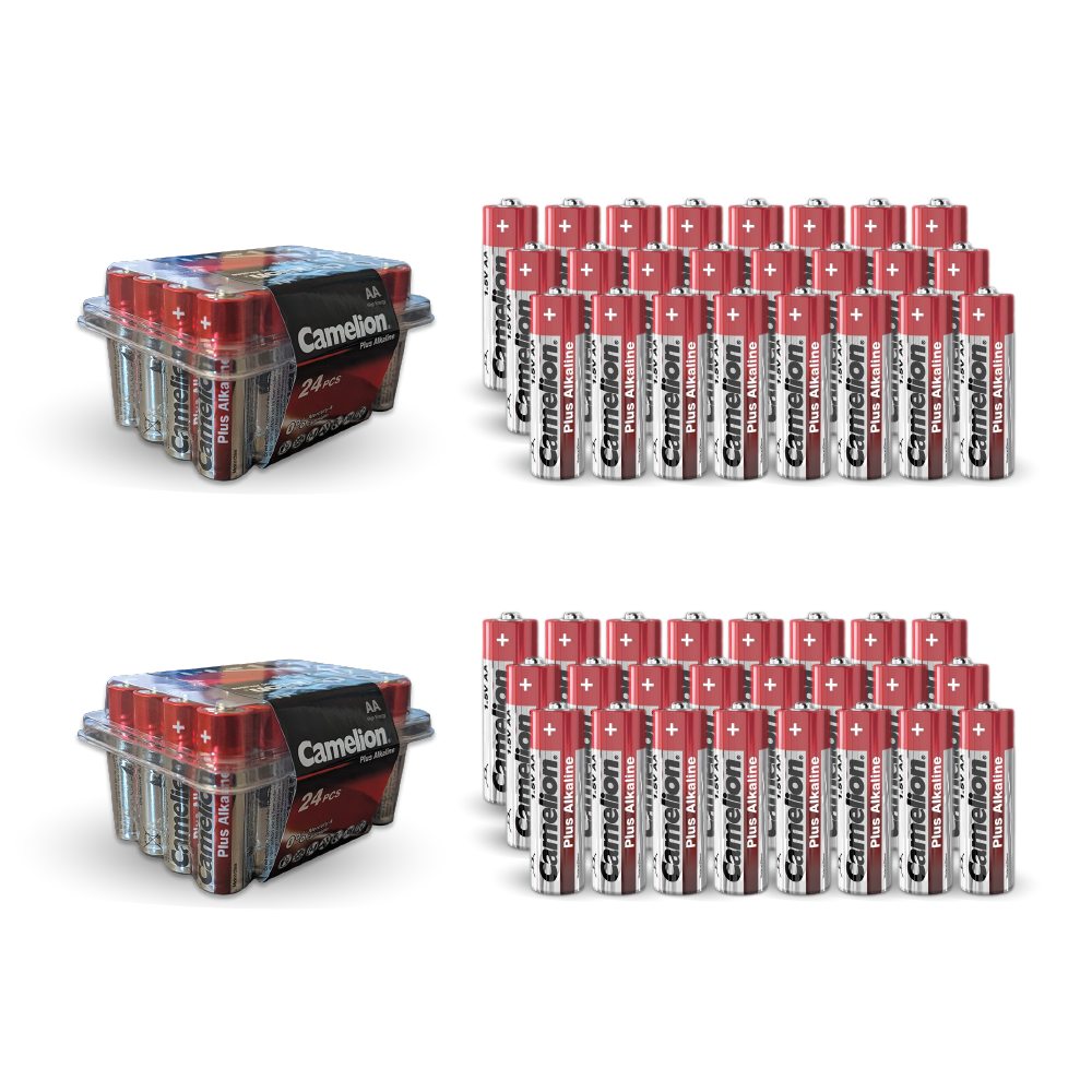 Camelion AA/AAA Alkaline Plus Batteries Value 48 Pack - Weee!