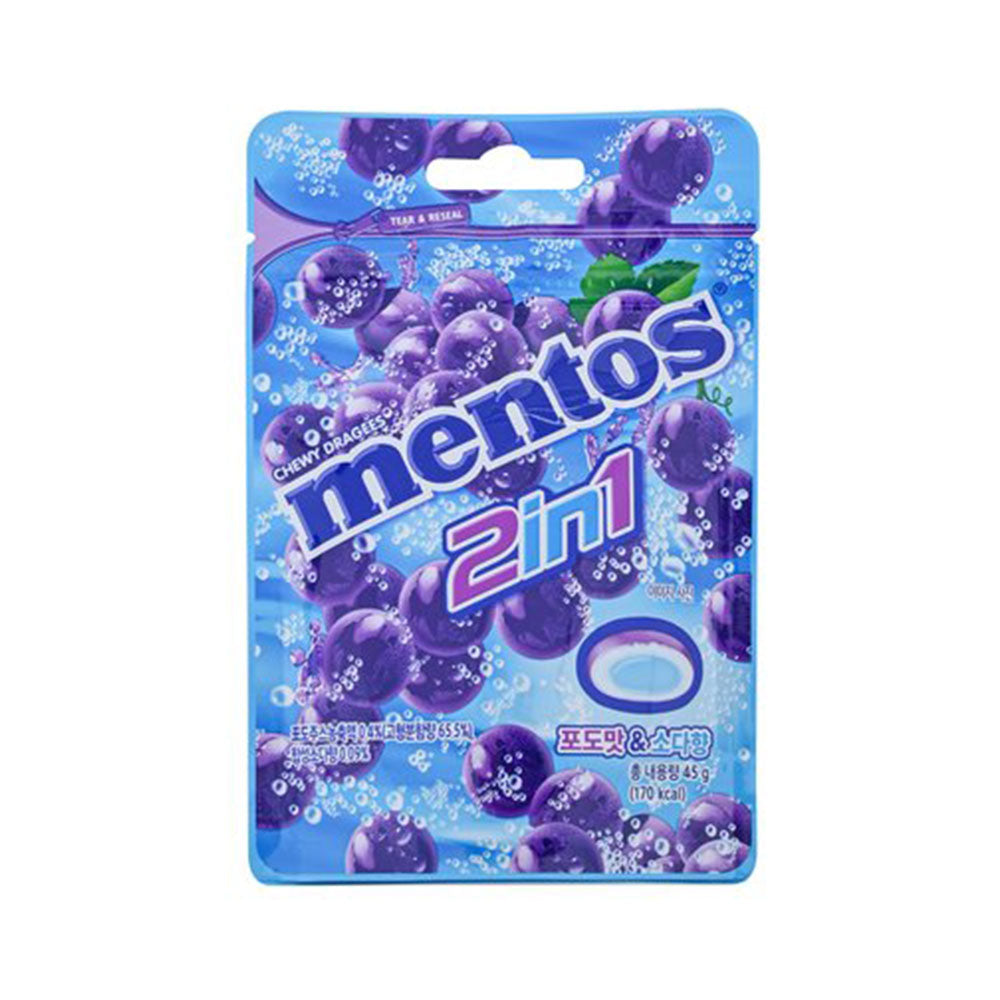 Get mentos 2 in 1 Grape Soda 45g Delivered | Weee! Asian Market
