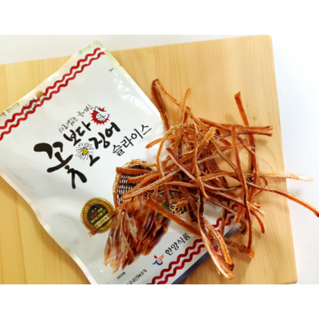 Get [Hanyang Food] Seasoned Dried Squid Sliced White Delivered | Weee ...
