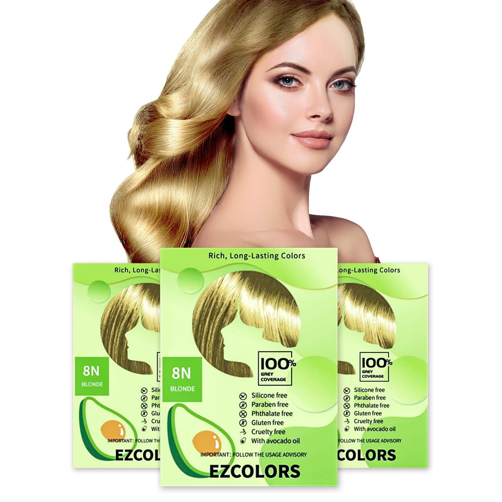 Get Permanent Hair Color with Avocado Oil, Bubble Hair Color, Blonde ...