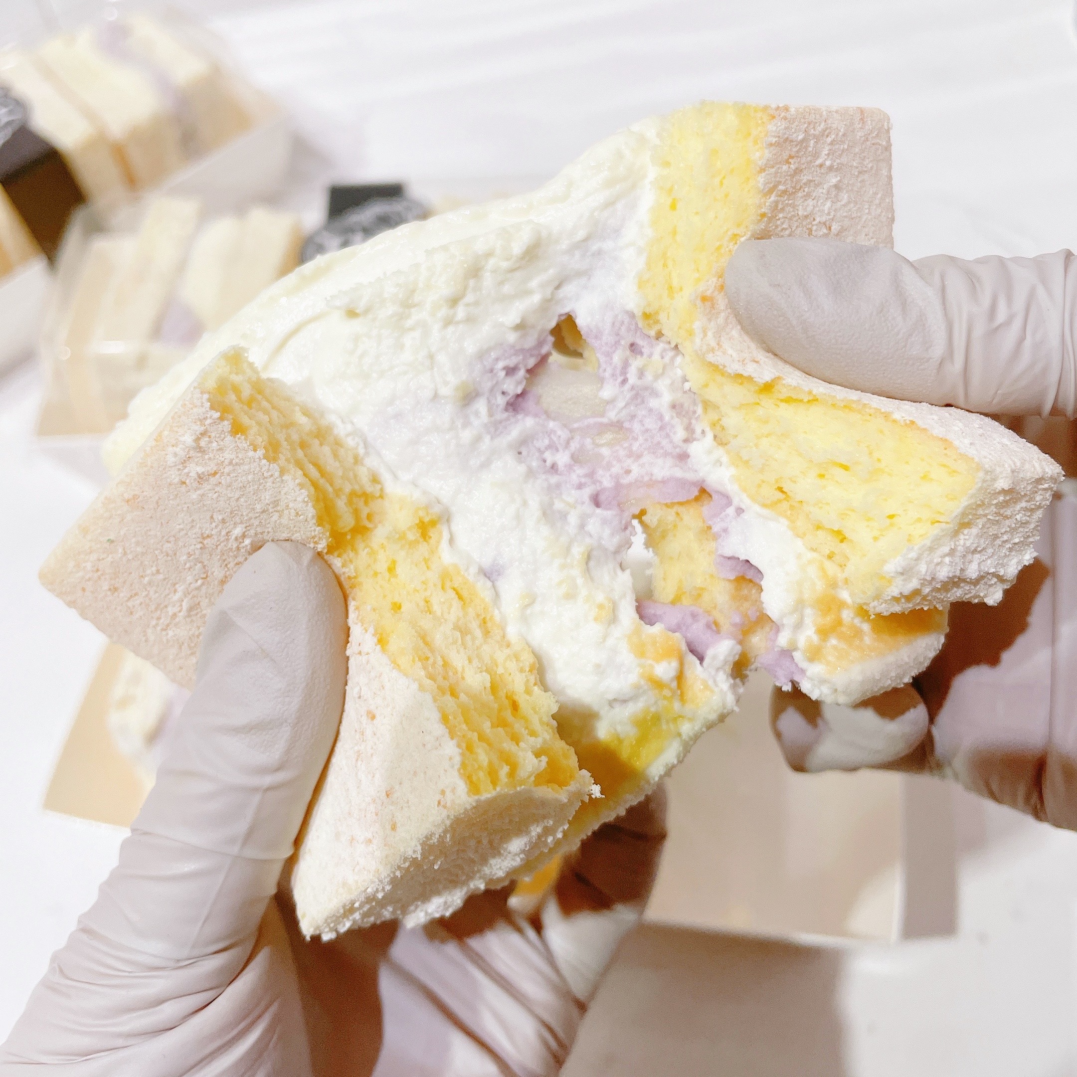 Get Taro Ice Chiffon Cake-3 pieces/box Delivered | Weee! Asian Market