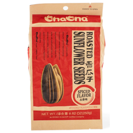 Get ChaCha Roasted Spiced Flavor Sunflower Seeds 250 g Delivered | Weee ...