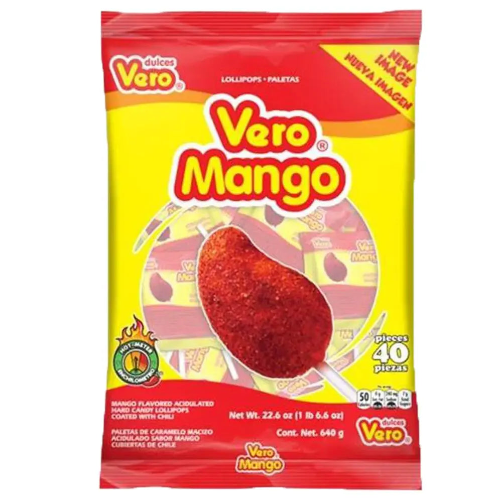 Vero Mango with Chilli Lollipop 40 ct - Case - 7 Units - Weee!
