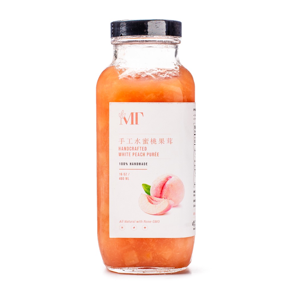 Weee! - MT Handcrafted White Peach Puree, Frozen