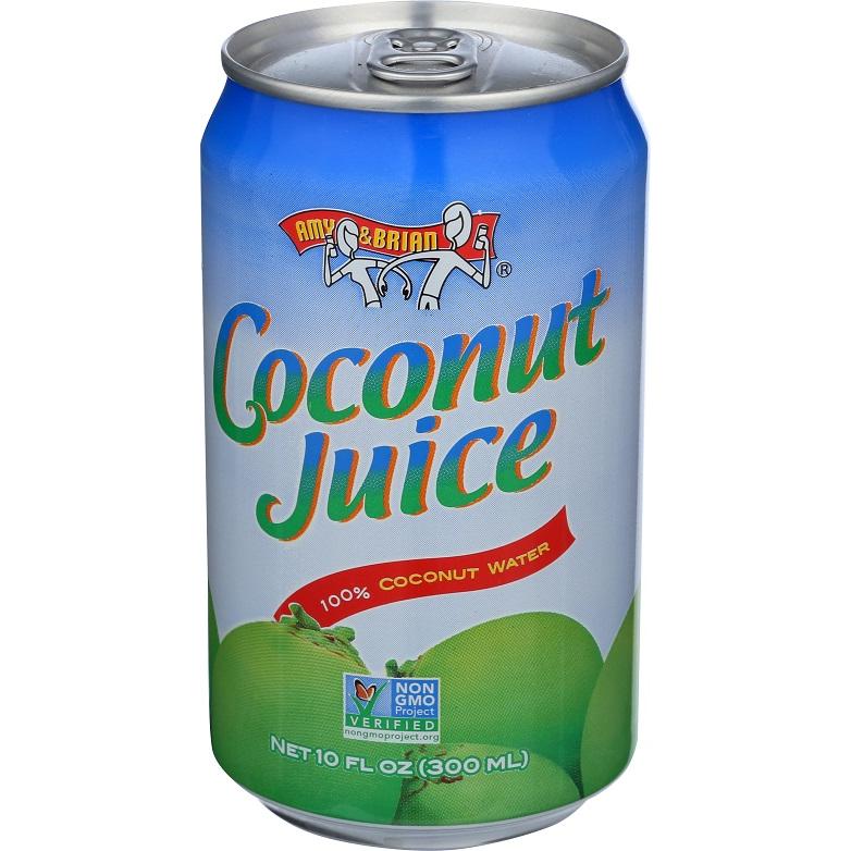 Amy & Brian Premium Coconut Water Original Non-GMO 24 x 10 Fl Oz - Weee!