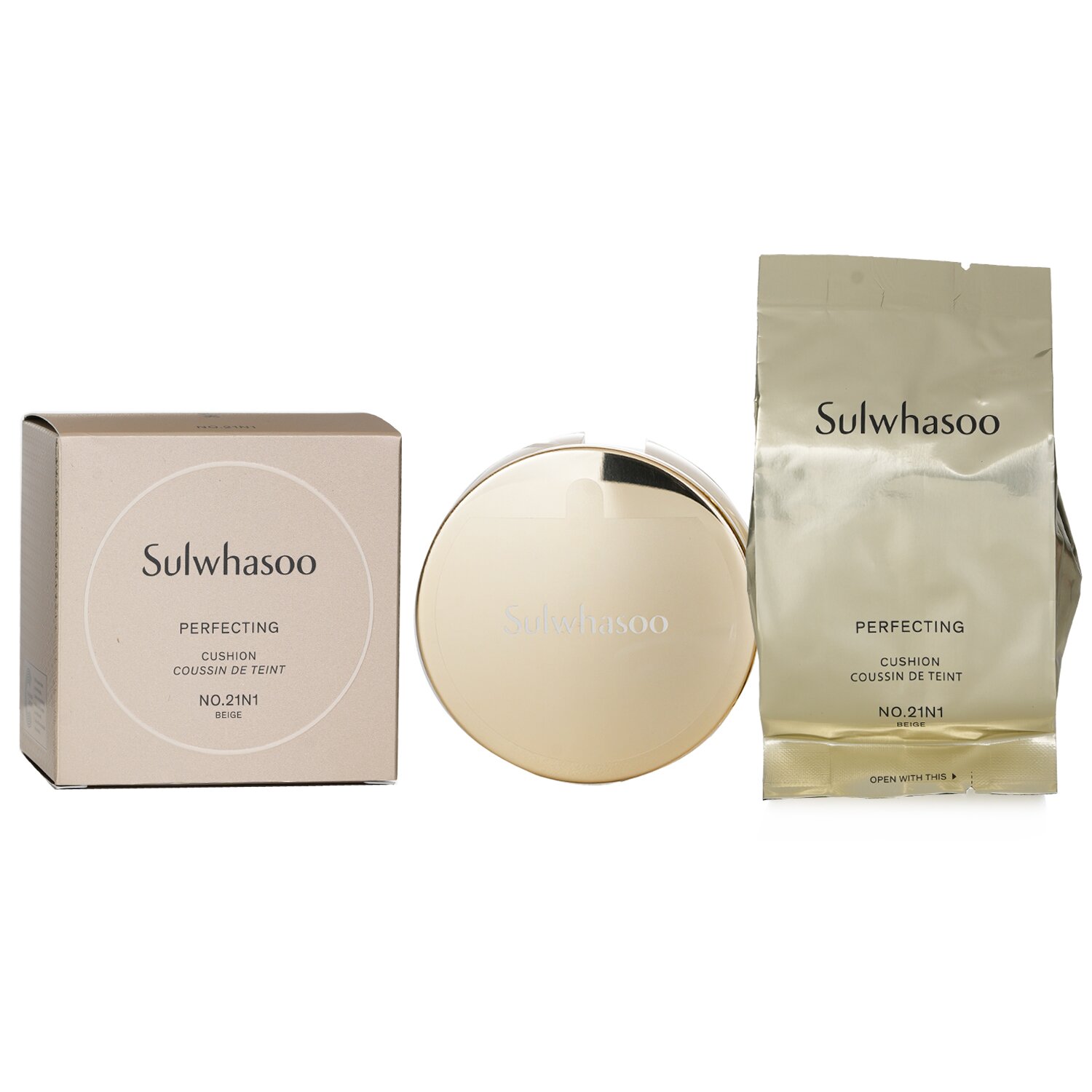 Get Sulwhasoo Perfecting Cushion - # No.21N1 Beige 15g x2pcs Delivered | Weee! Asian Market