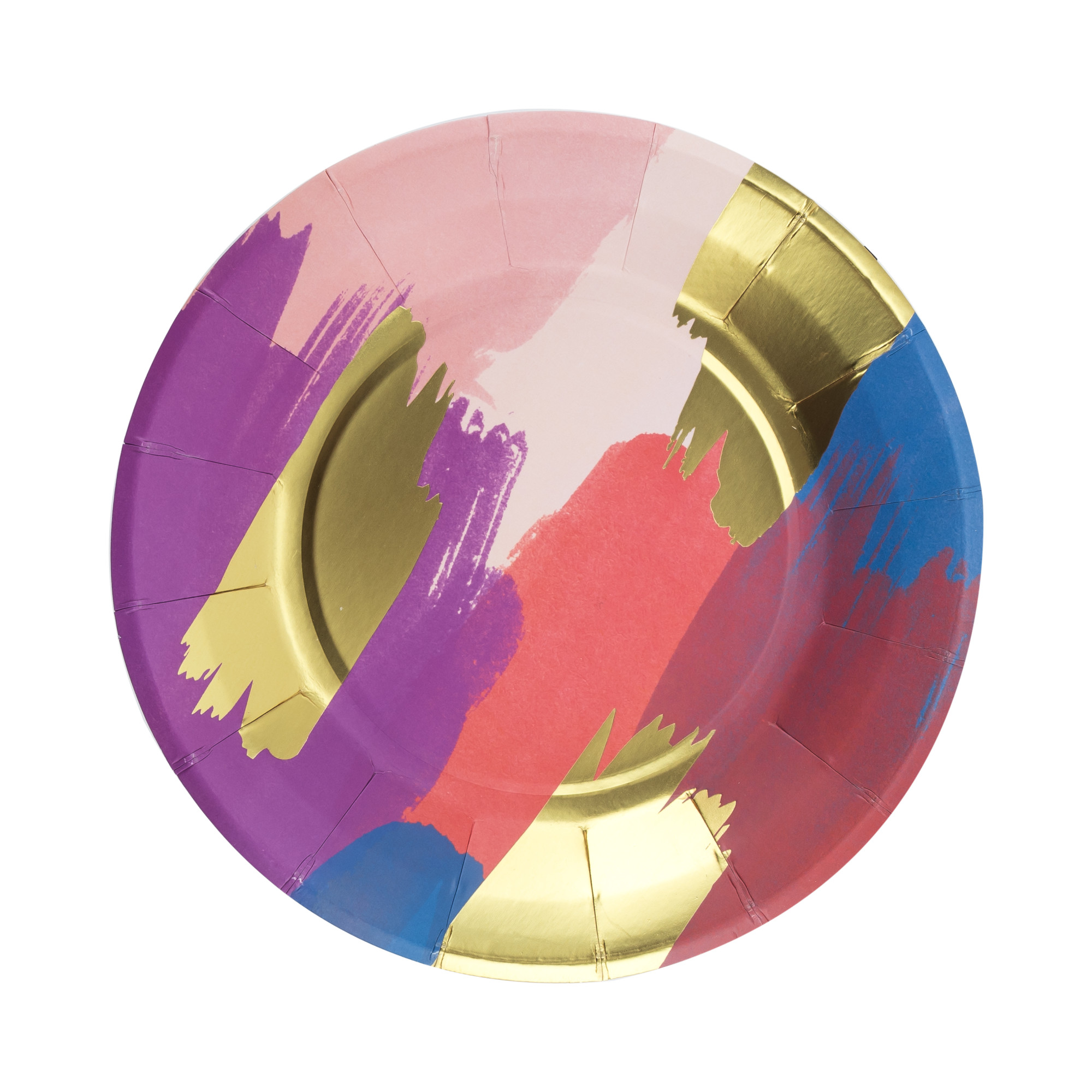 Watercolor 7" Paper Plate Set of 8 - Weee!