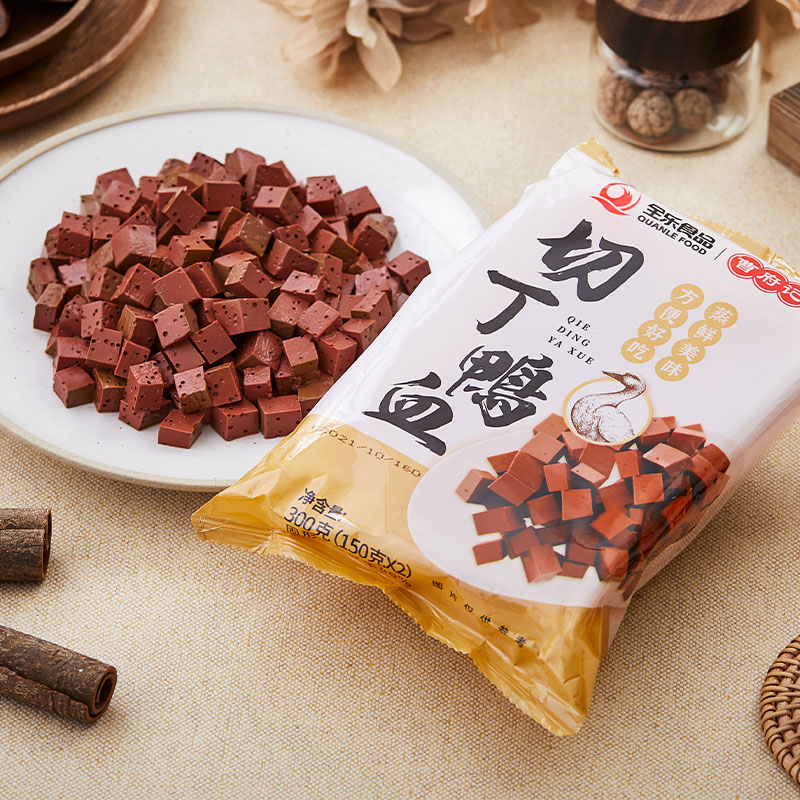 Get diced duck blood fresh 300g * 1 box Delivered | Weee! Asian Market