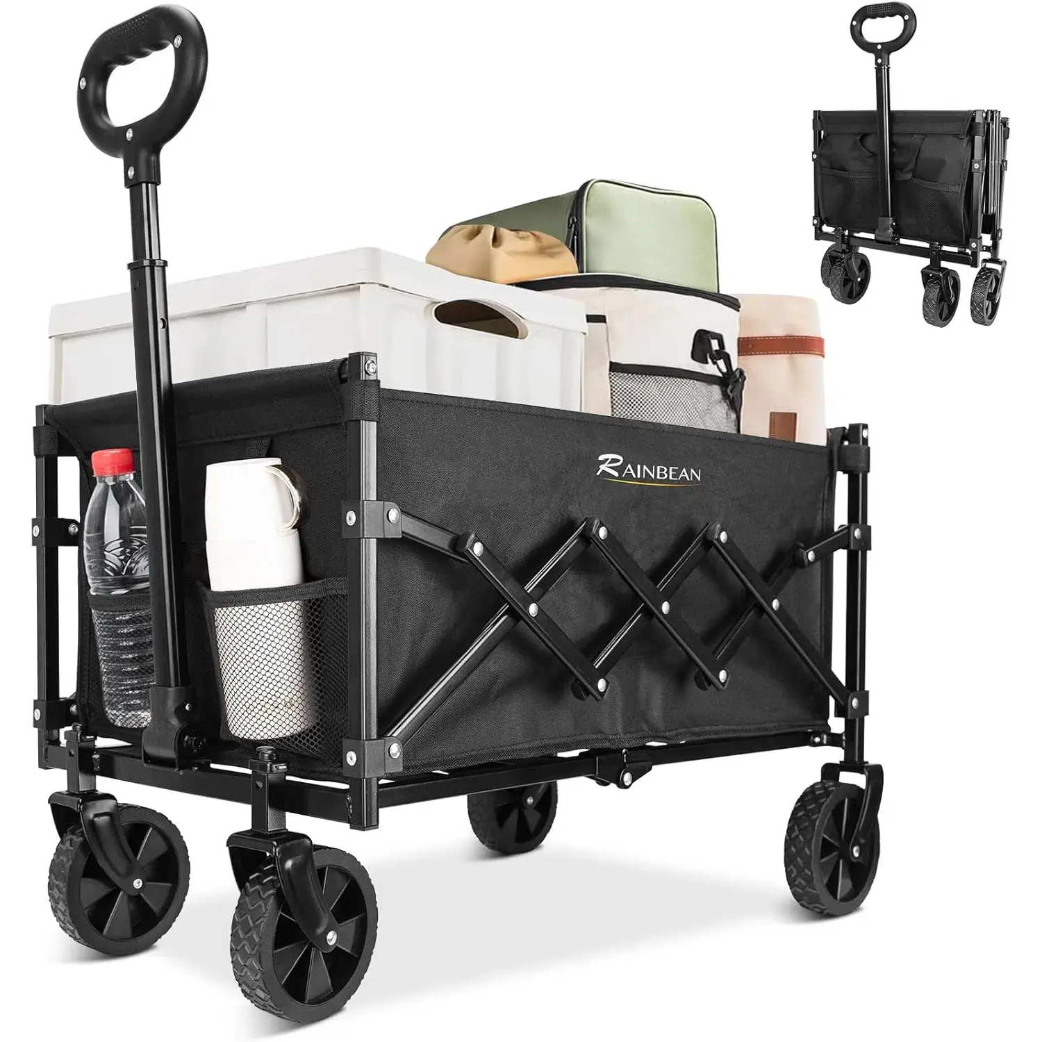 Get Collapsible Wagon Cart Foldable Heavy Duty 100L Delivered | Weee ...