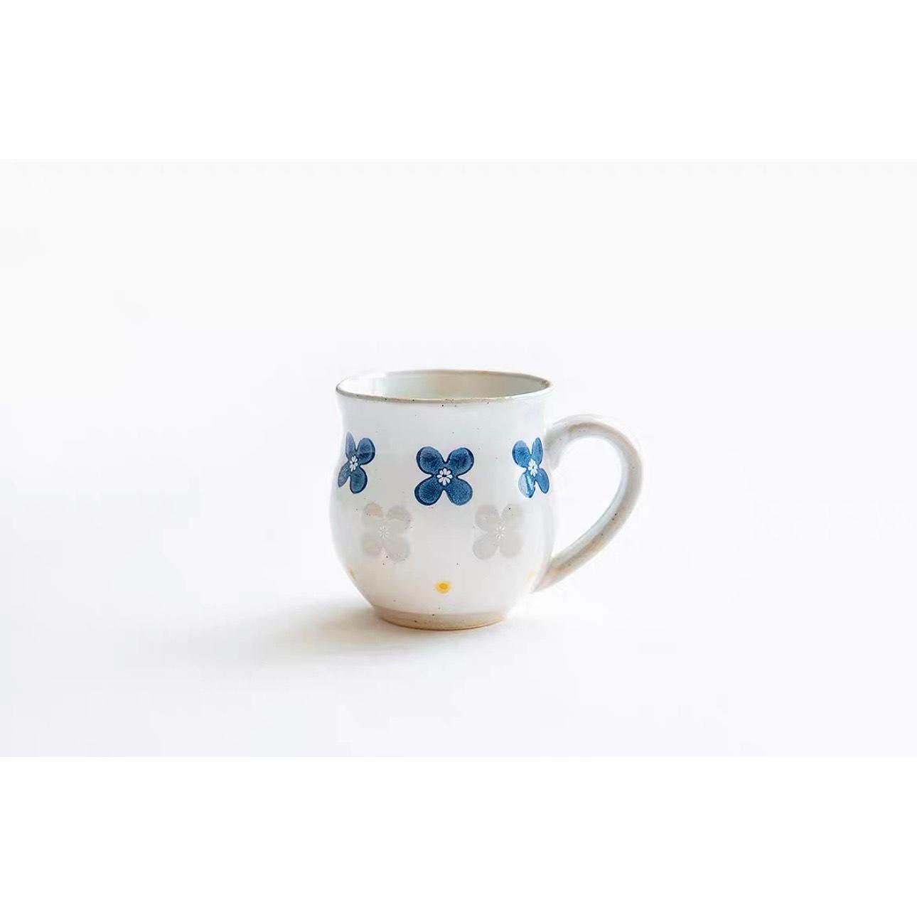 Get Japan Hasami Ware Handmade Blue Flower Mug Delivered | Weee! Asian ...