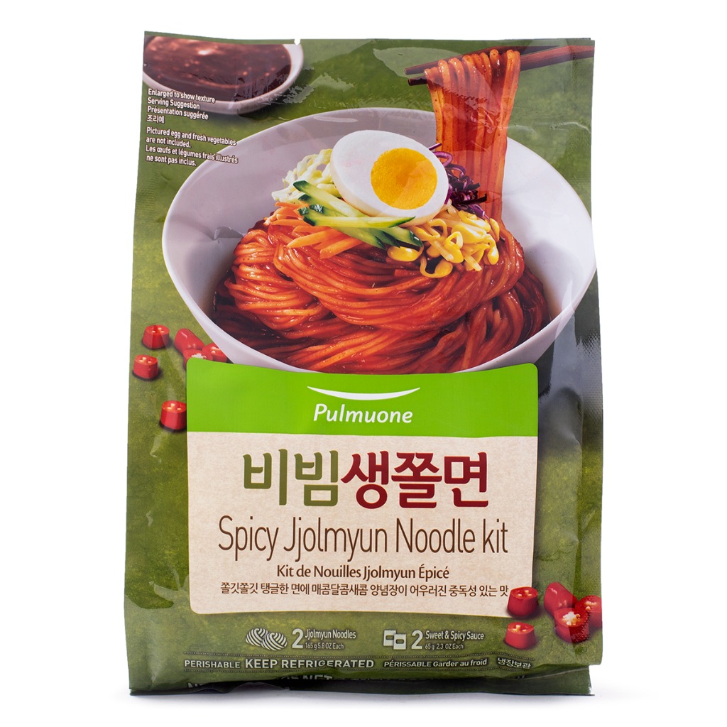 Pulmuone Korean Spicy Chewy Jjolmyun Noodle Kit - Weee!