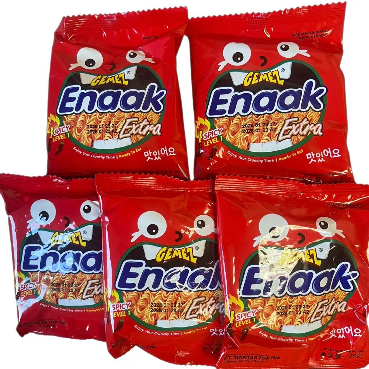 Get GEMEZ Indonesian plain instant noodles Spicy 28g Delivered | Weee! Asian Market