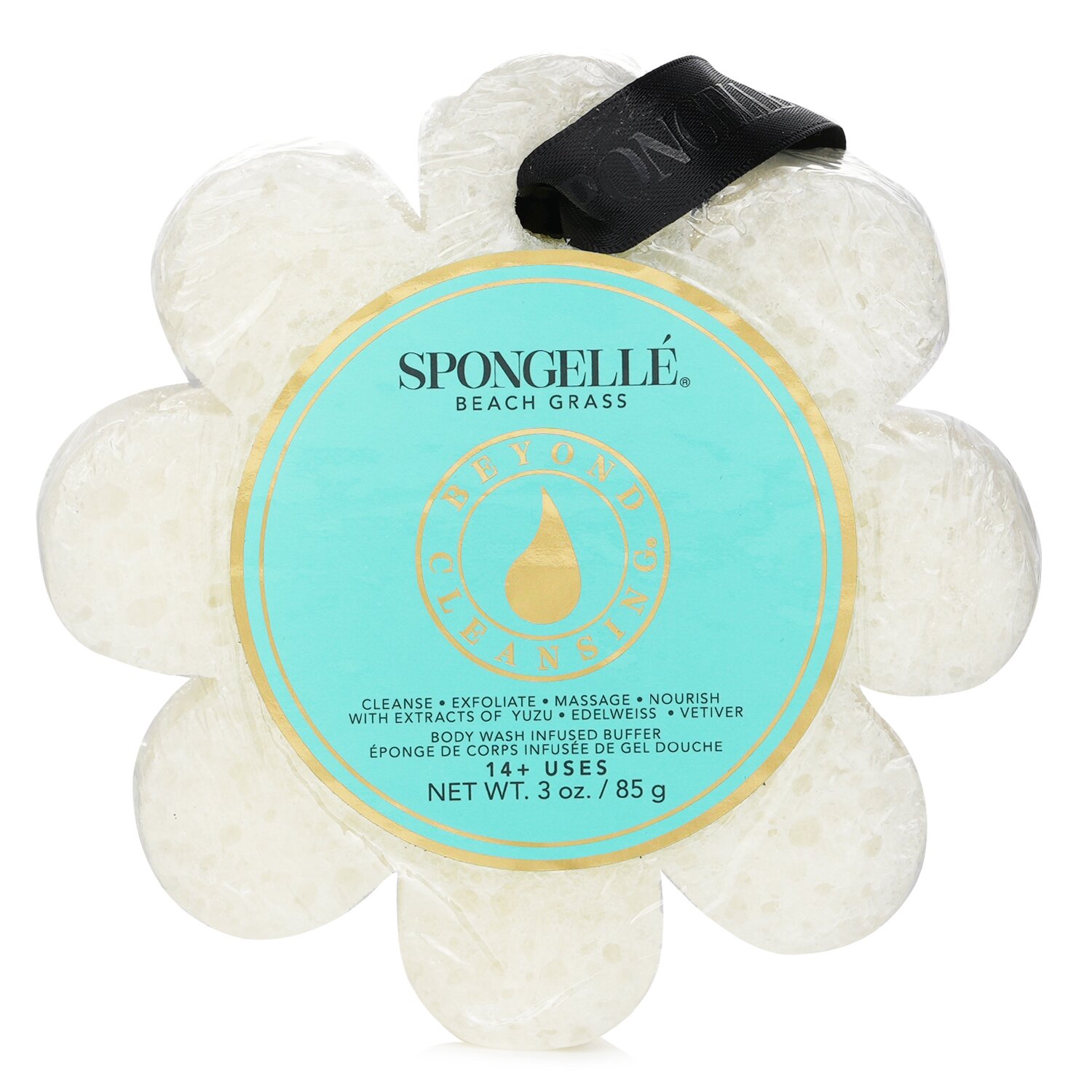 Get Spongelle Wildflower Shower Gel Sponge - Beach Grass (White ...