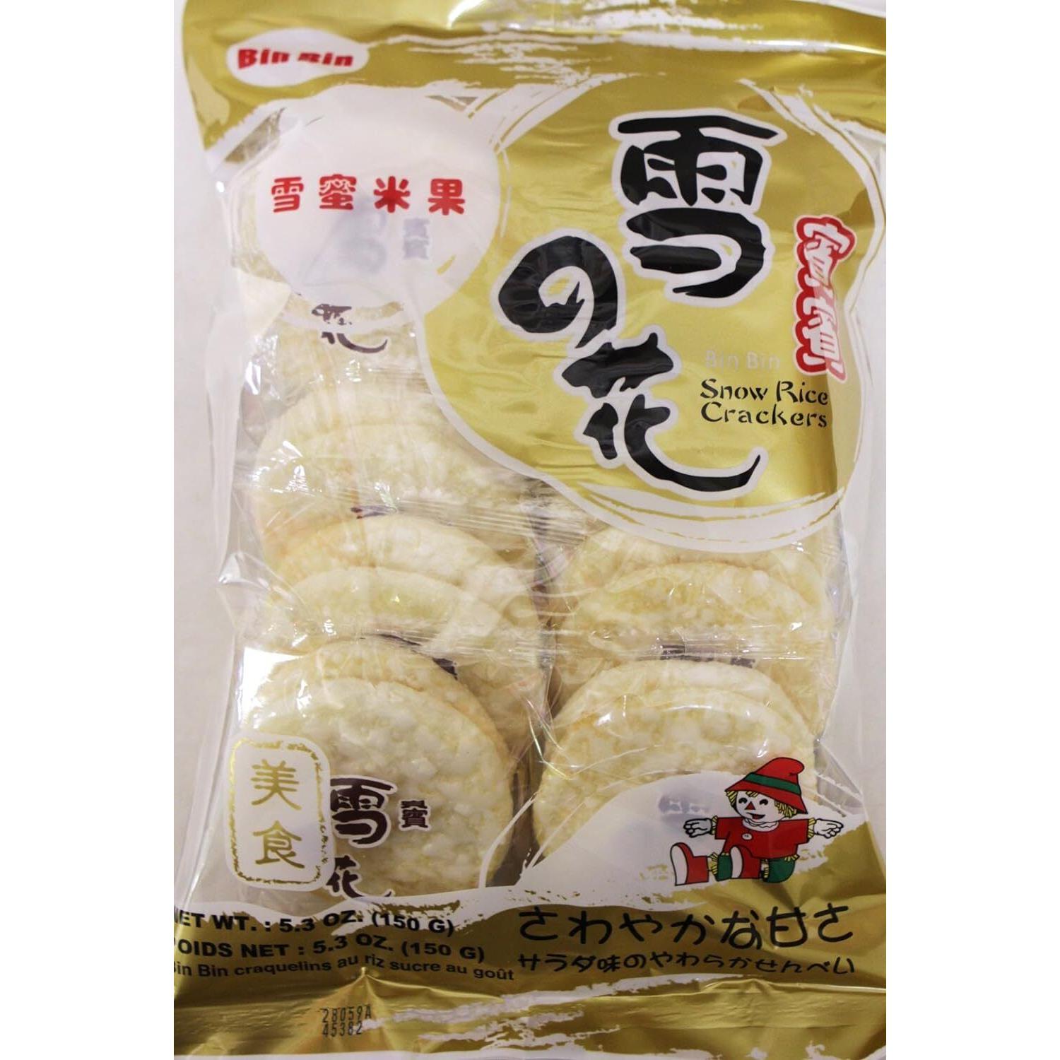 Get Bin Bin Crispy Snow Rice crackers 5.3 oz Delivered | Weee! Asian Market