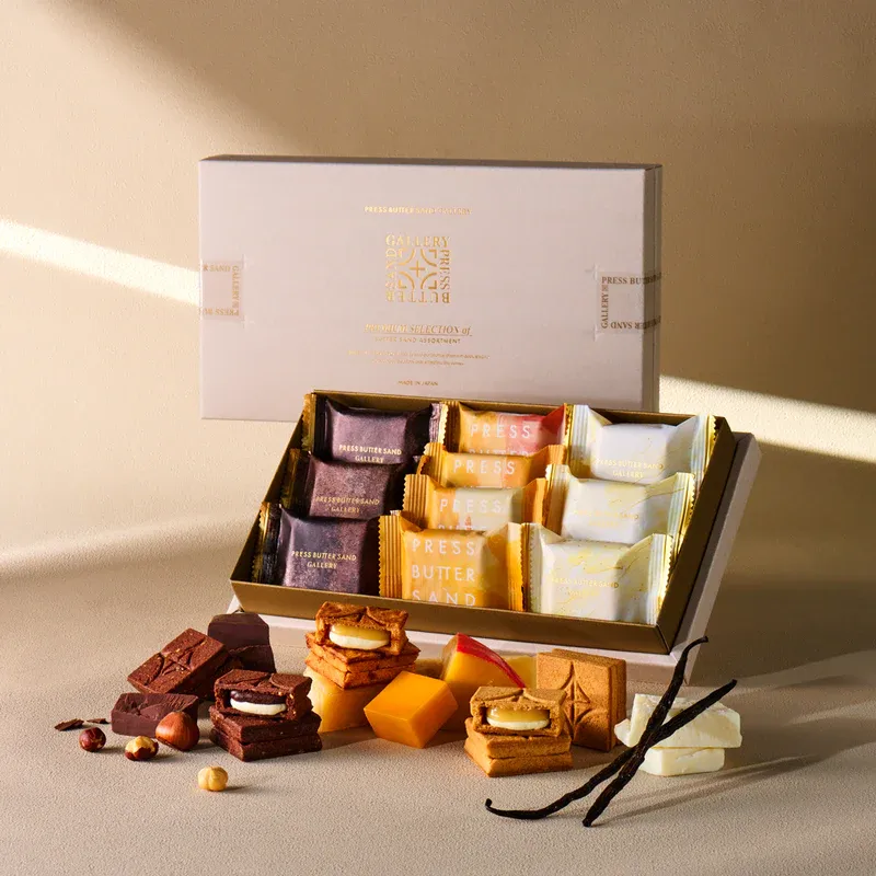 Get Japan Tokyo Station PRESS BUTTER SAND Assortment Sandwich cookies 3 ...