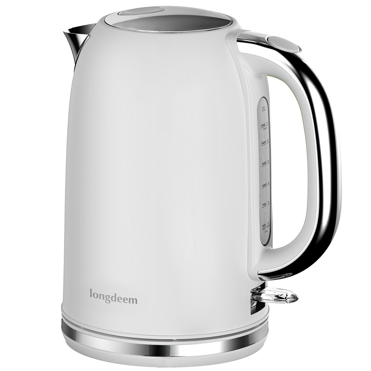 1.7L Stainless Steel Electric Kettle, White - Weee!