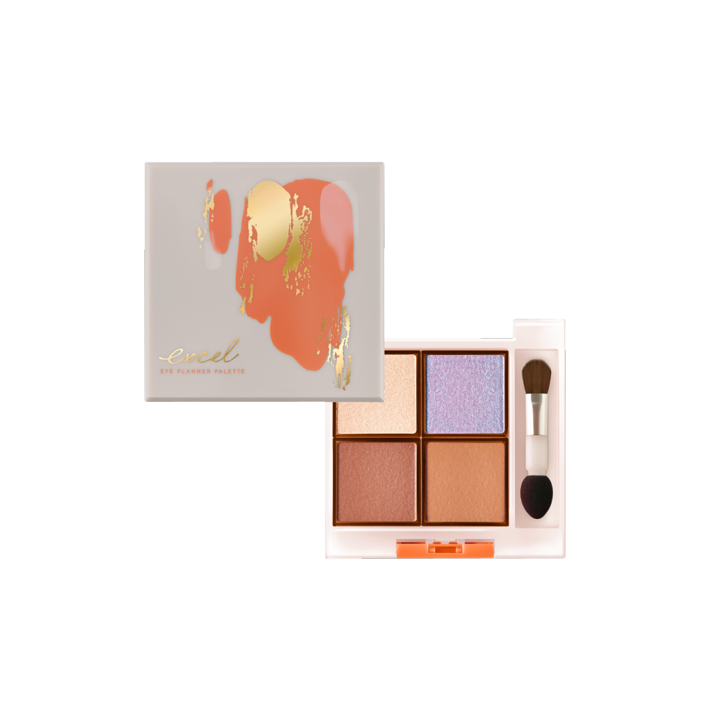 EXCEL Eye Planner Shadow 2023限定四色眼影盘 #01 午夜颂歌 5.2g - Weee!